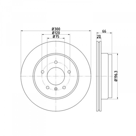 BRAKE DISC RR FOR BMW F30