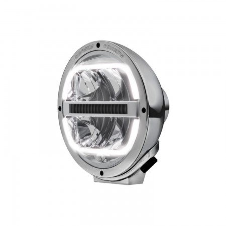 HELLA 016560021 Luminator LED high-beam headlamp, chromium (ECE Ref. 25)